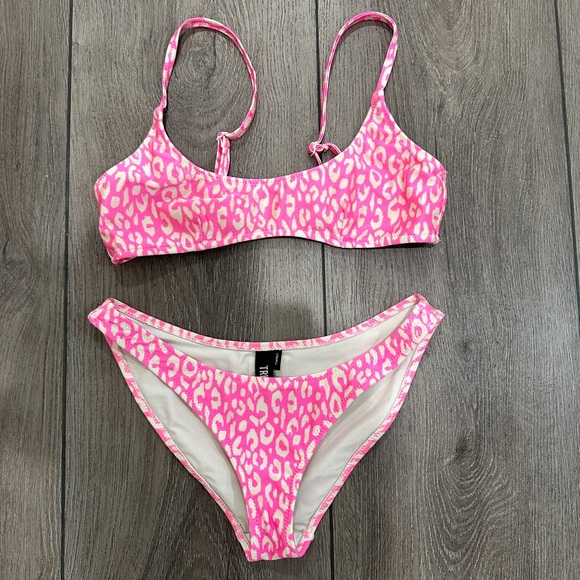 triangl swimwear | Swim | Pink Cheetah Triangl Bikini | Poshmark